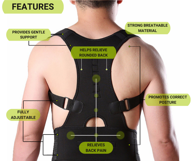 Magnetic Posture Corrector Align Your Spine with Ease - The Natural Posture