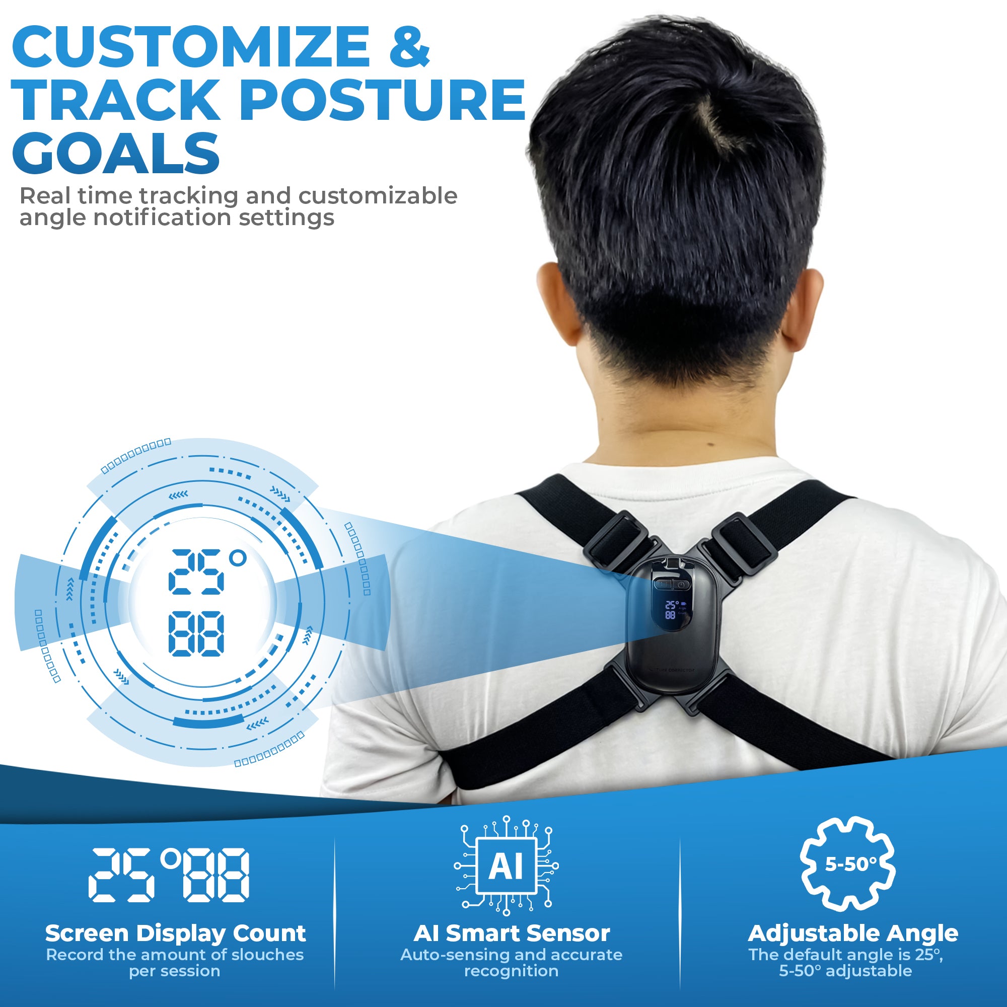 Smart Posture Corrector Improve Your Posture Effortlessly - The Natural ...